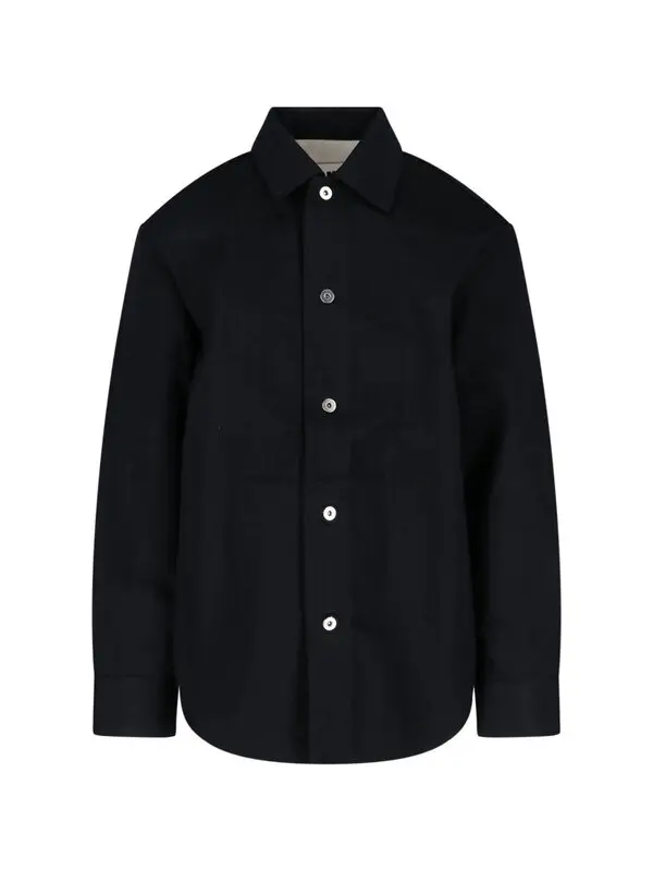 JIL SANDER Denim Shirt Jacket - Black