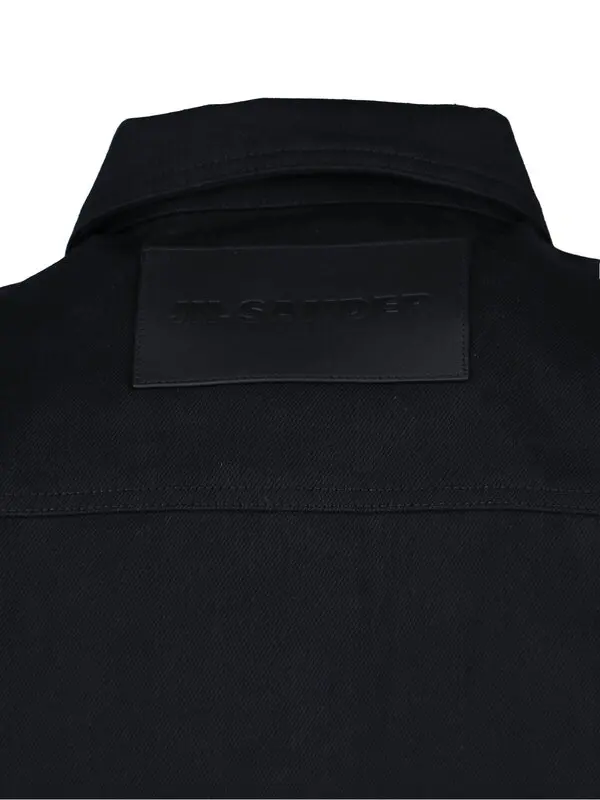 JIL SANDER Denim Shirt Jacket - Black