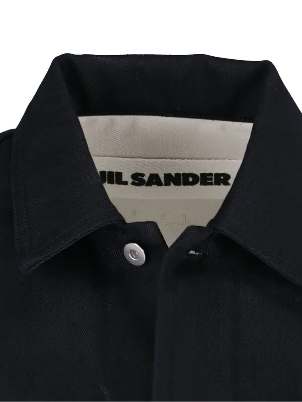 JIL SANDER Denim Shirt Jacket - Black