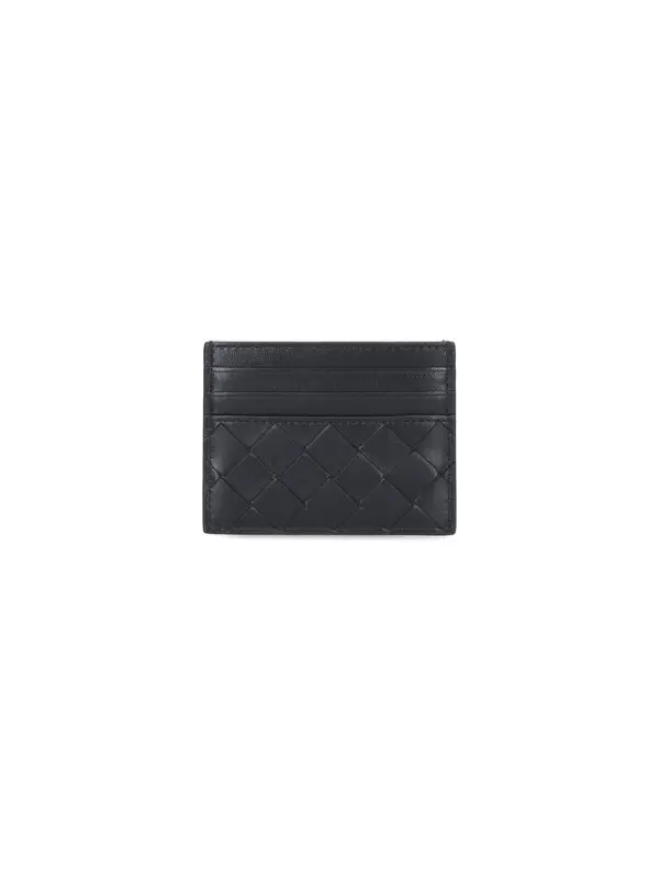 Bottega Veneta Intrecciato' Card Holder - Black