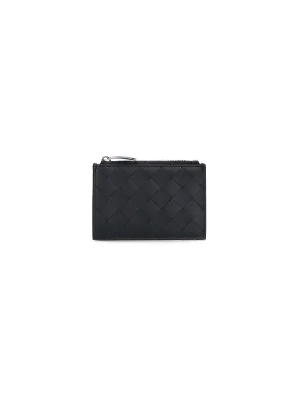 Bottega Veneta Intrecciato' Card Holder - Black