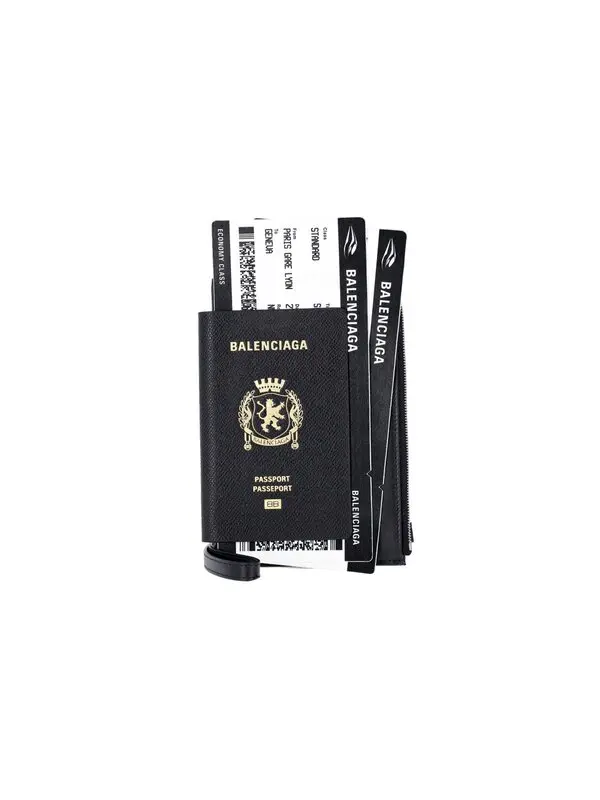 Balenciaga Passport' Smartphone Holder - Black