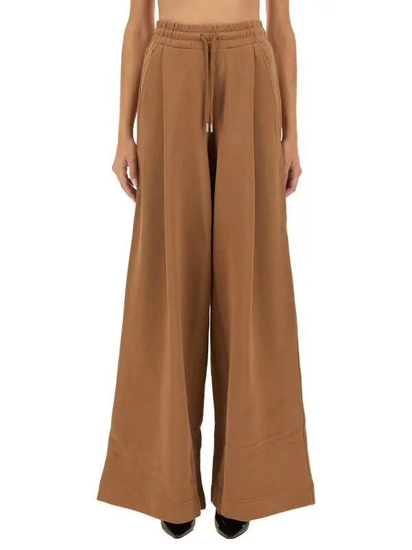 Dries Van Noten Wide Leg Jogger Pants - Brown