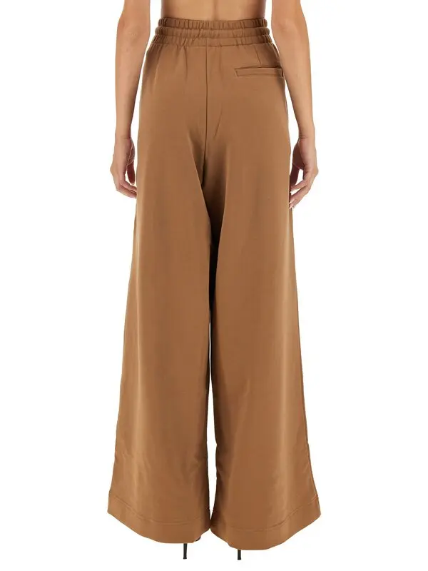 Dries Van Noten Wide Leg Jogger Pants - Brown