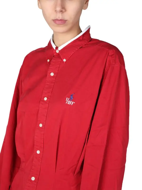 1/OFF PARIS Remade Ralph Lauren Button Down Shirt - Red