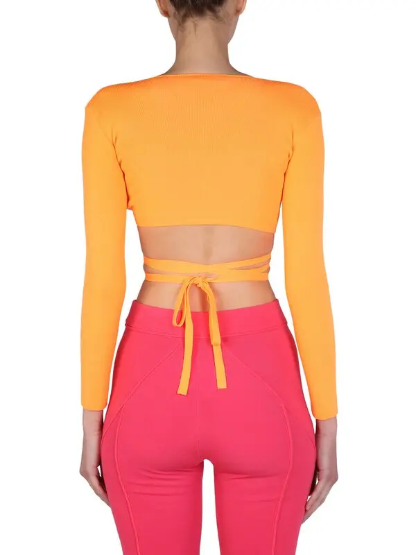 MSGM Cropped Top - Orange