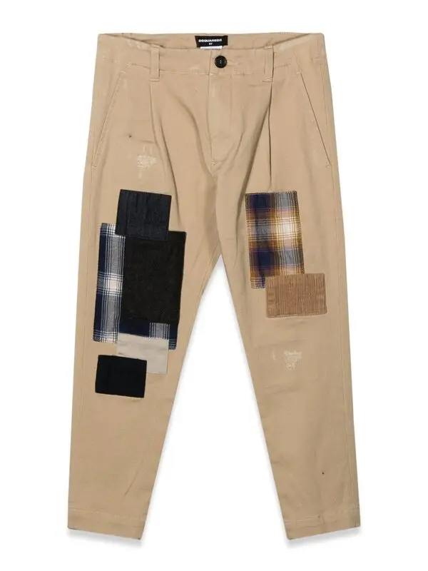 Dsquared2 Patchwork Pants - Beige