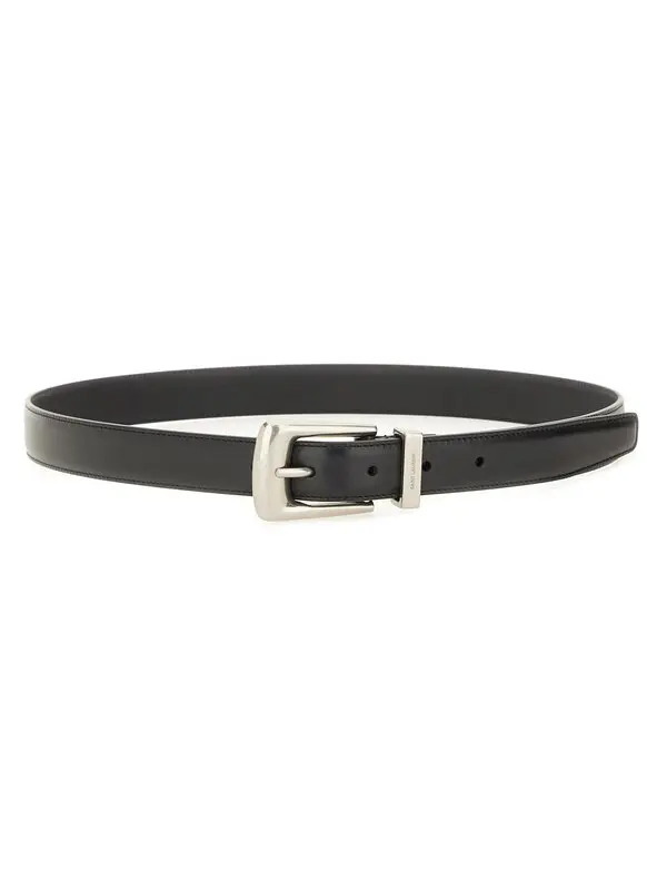 Saint Laurent Folk Belt - Black
