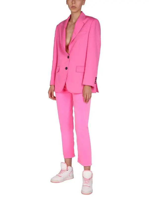 MSGM Single-breasted Jacket - Fuchsia