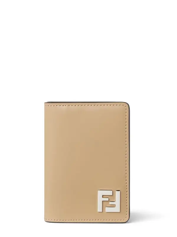 Fendi Card Holder "squared Ff - Beige