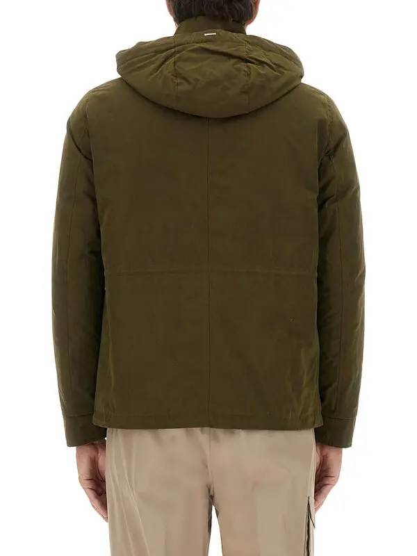 Herno Waxed Cotton Short Parka