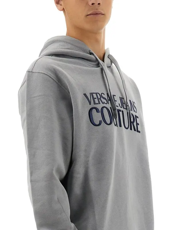 Versace Sweatshirt With Logo - Grey