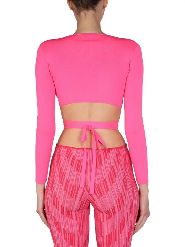 MSGM Cropped Top - Fuchsia