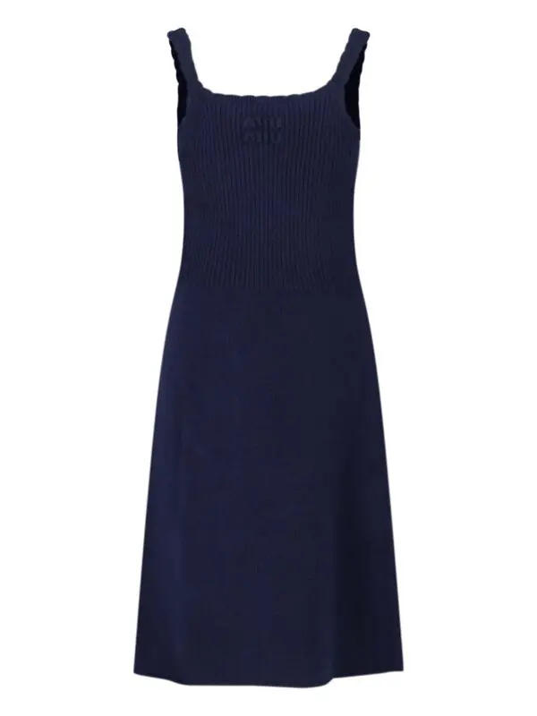 Miu Miu Virgin Wool Midi Dress