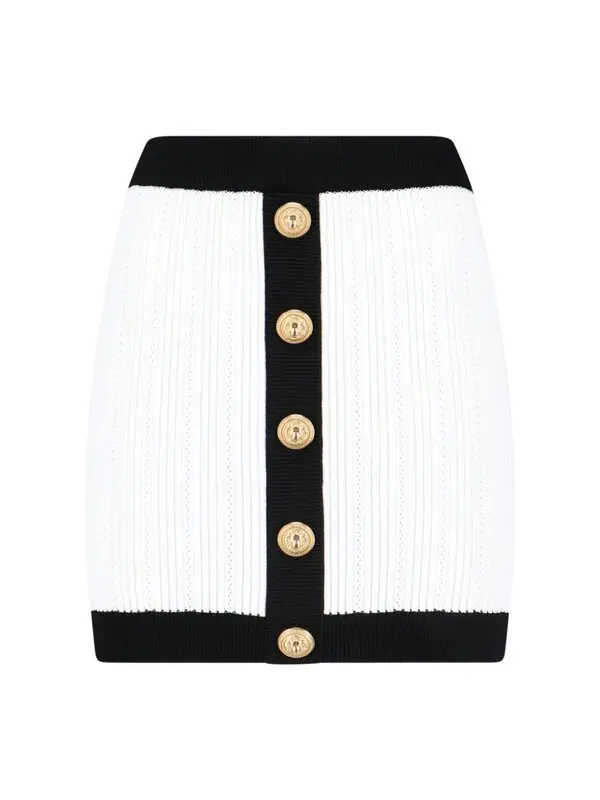 Balmain Viscose Blend Mini Skirt