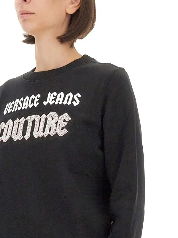 Versace Sweatshirt With Logo - Black