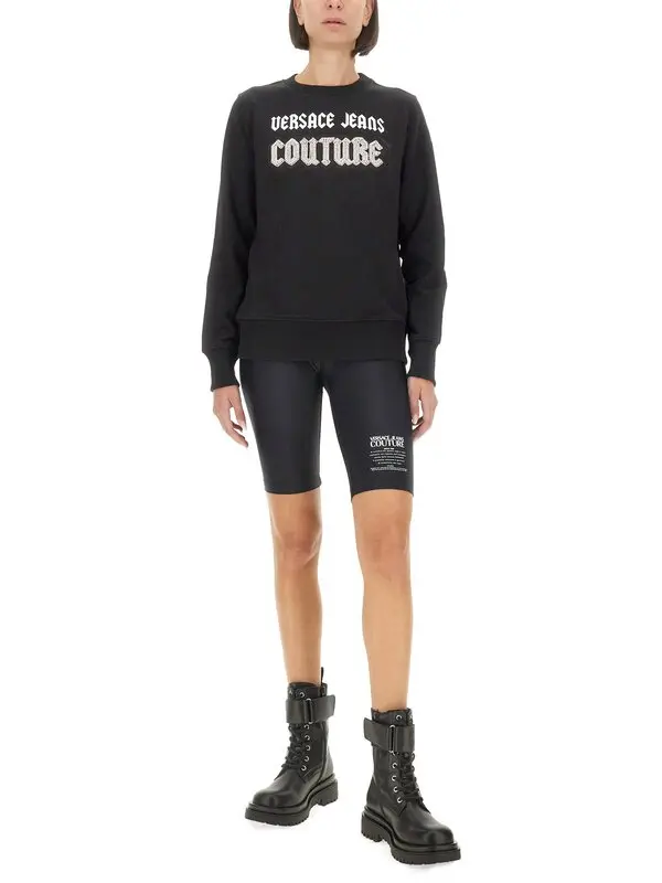Versace Sweatshirt With Logo - Black