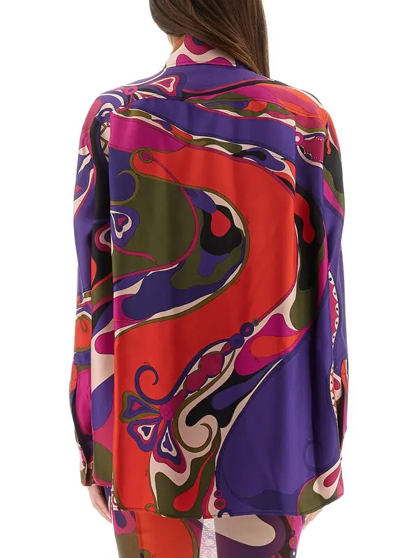 Emilio Pucci Orchid Print Shirt - Multicolour