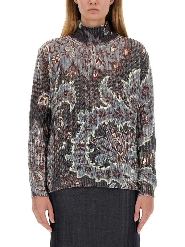 Etro Printed Wool Sweater