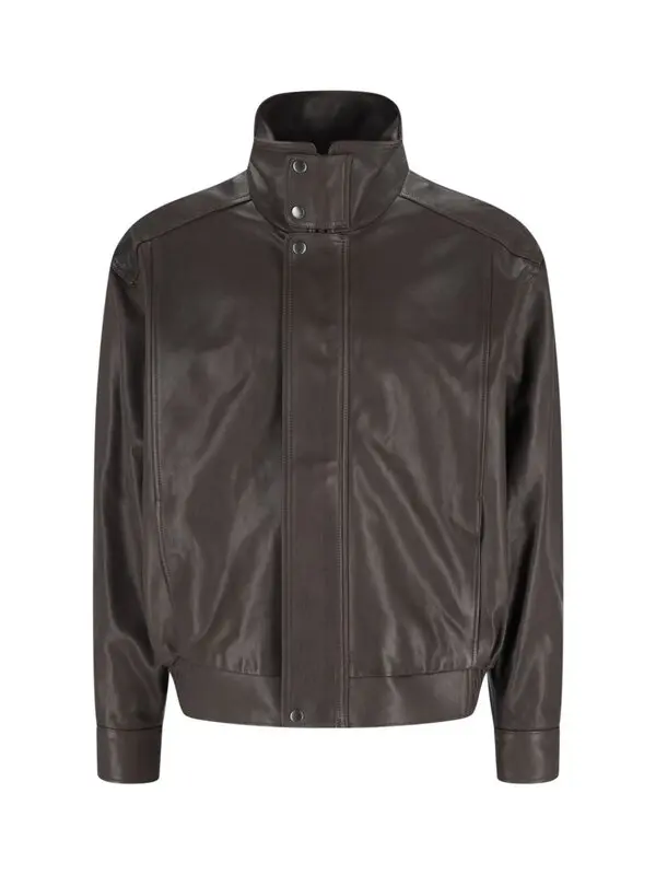 Calvin Klein Sheepskin Jacket - Brown