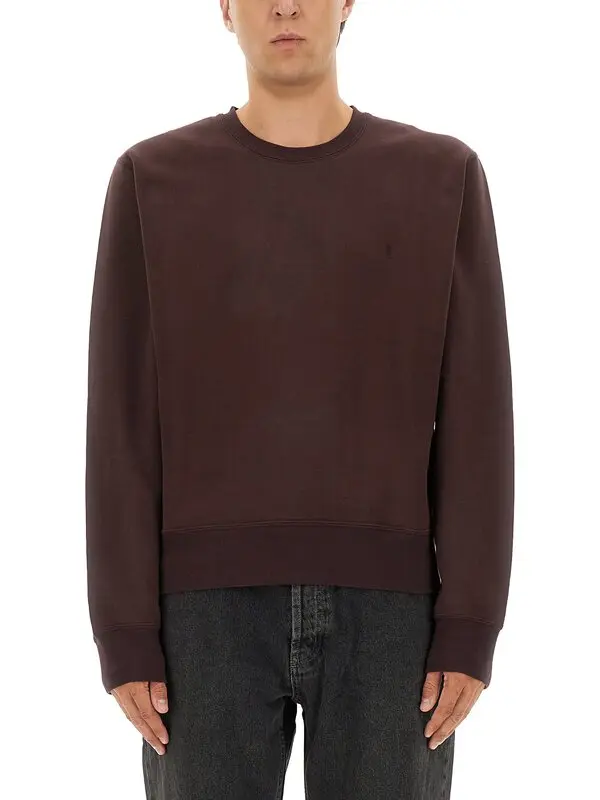 Saint Laurent Cassandre Sweatshirt - Bordeaux