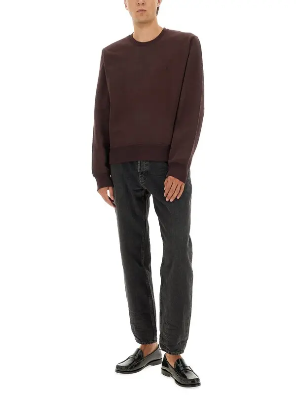 Saint Laurent Cassandre Sweatshirt - Bordeaux
