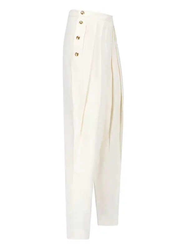 Loro Piana Straight Trousers - White