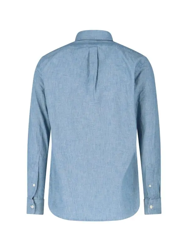 Gucci Denim Logo Shirt - Light Blue