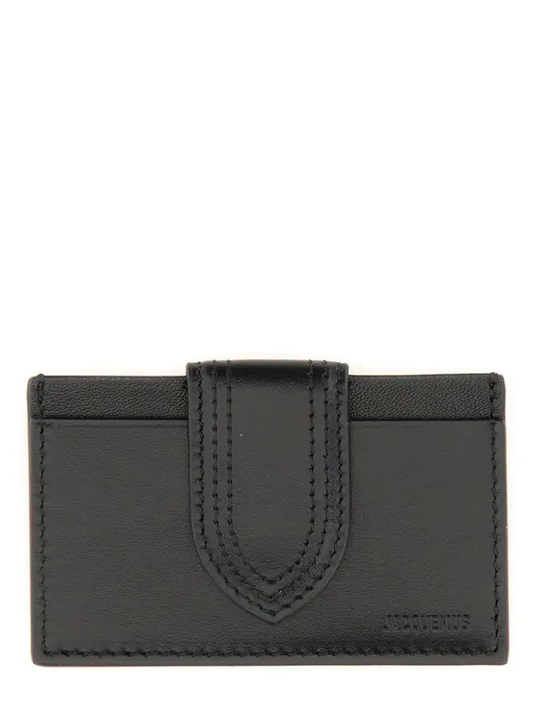 Jacquemus Card Holder "baby - Black