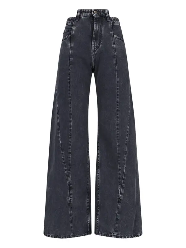 MAISON MARGIELA Décortiqué Palazzo Jeans - Black