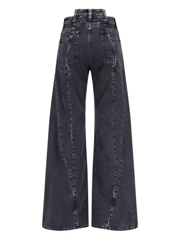 MAISON MARGIELA Décortiqué Palazzo Jeans - Black