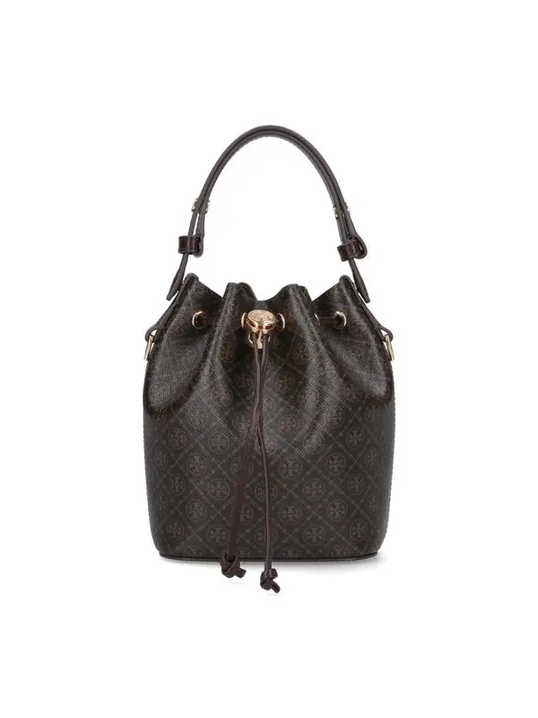 Tory Burch T Monogram Mini Bucket Bag