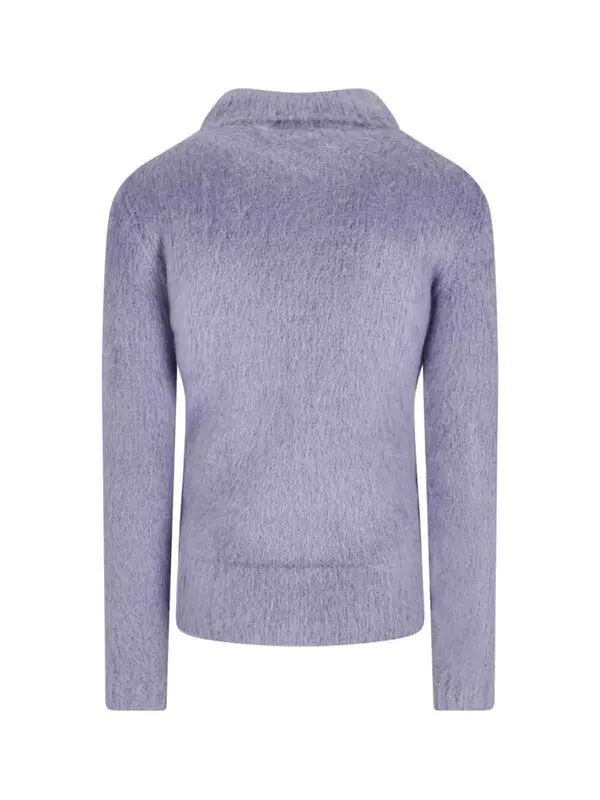 Gucci Mohair Blend Cardigan - Purple