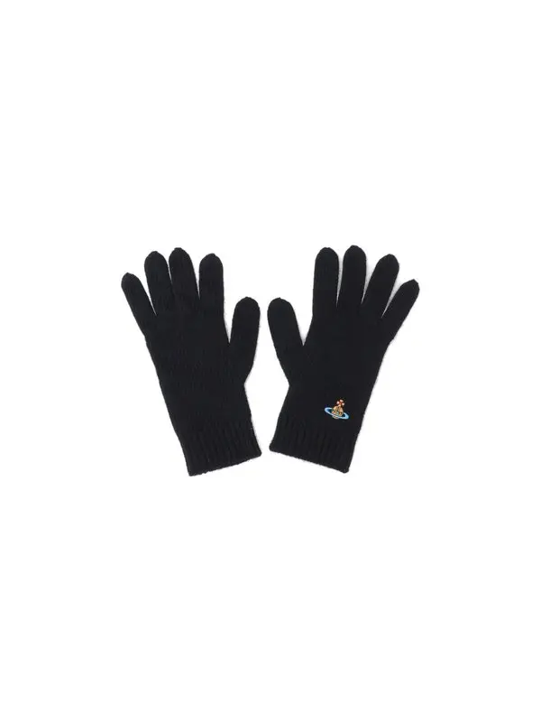 VIVIENNE WESTWOOD Cashmere Gloves - Black