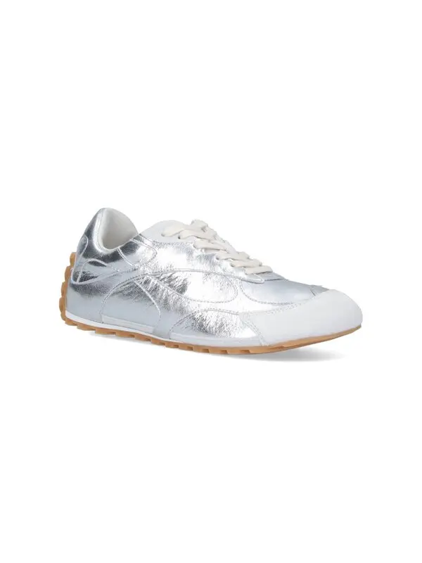 Bottega Veneta Orbit Flash Sneakers - Silver