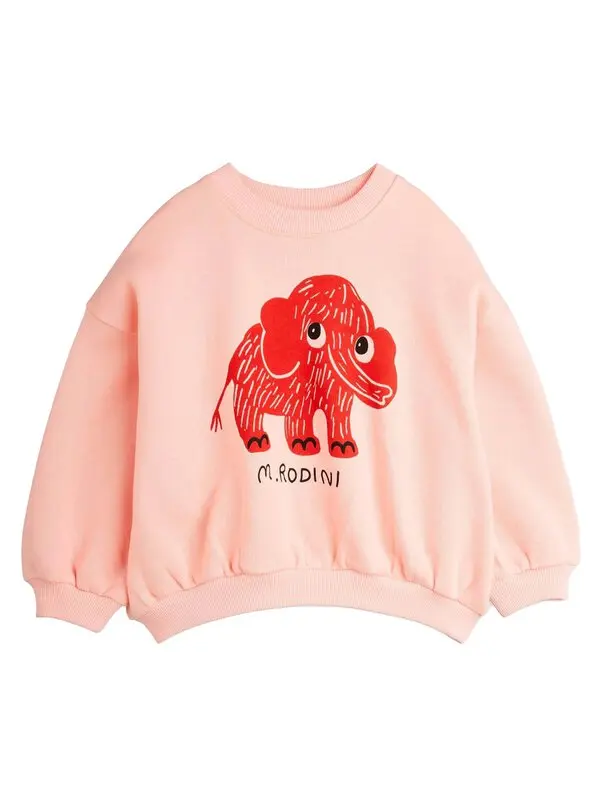 MINI RODINI Elephant Sweatshirt - Pink