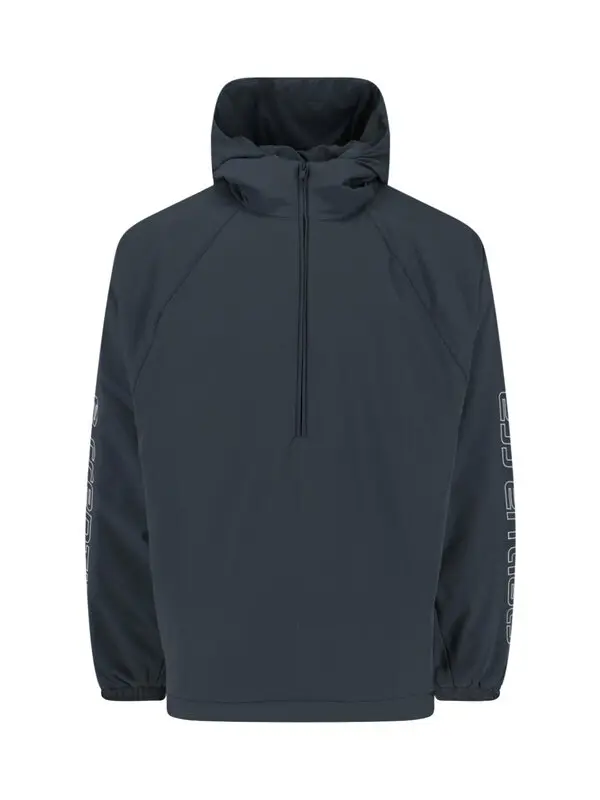 PDF Zip-up Cotton Jacket - Black
