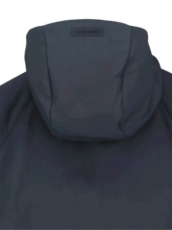 PDF Zip-up Cotton Jacket - Black