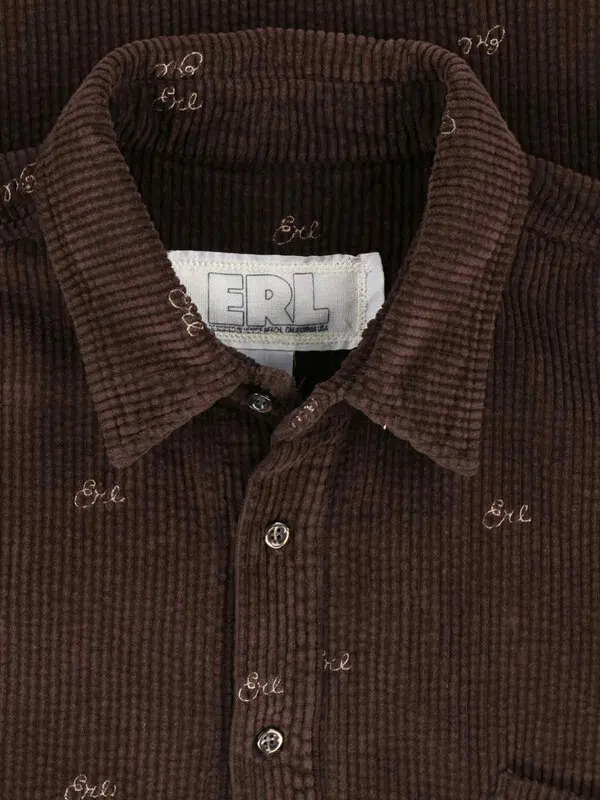 ERL Velvet Shirt - Brown