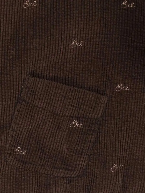 ERL Velvet Shirt - Brown
