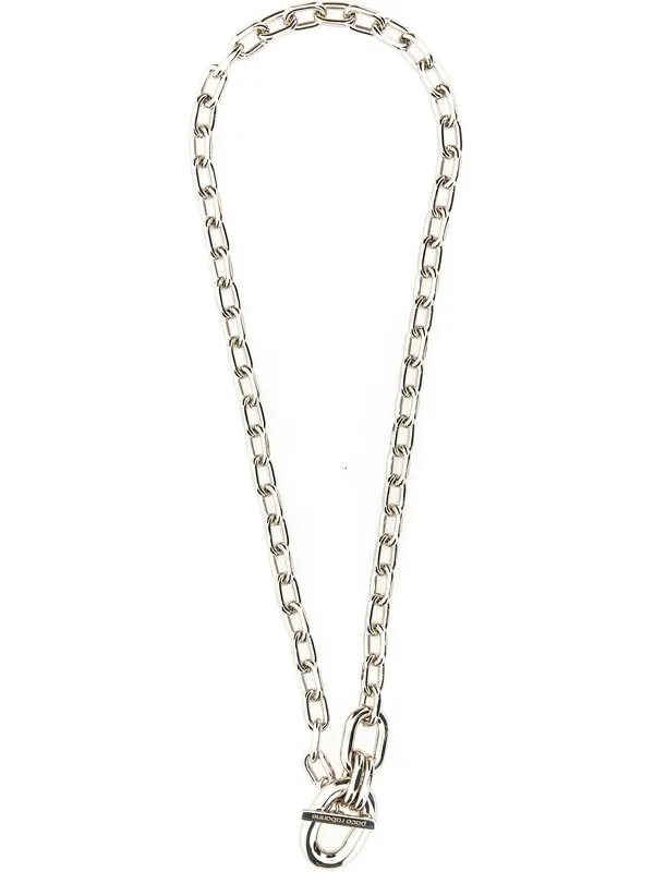 Rabanne Necklace With Pendant - Silver