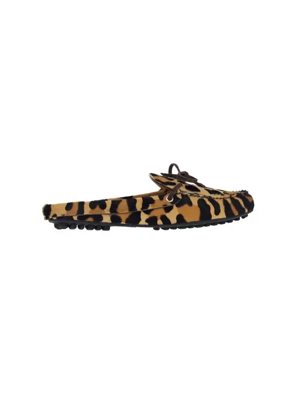 Car Shoe Animalier Sabots - Brown