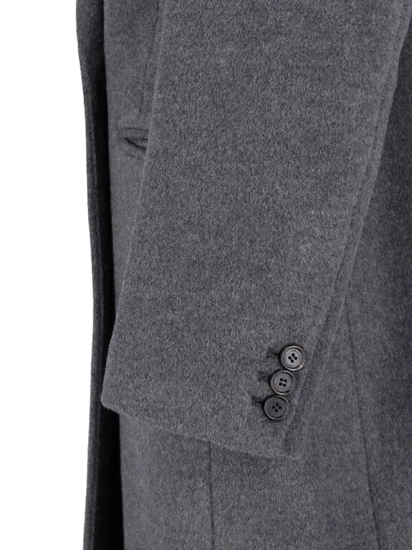 LOW CLASSIC Double-breasted Wool And Cashmere Coat
