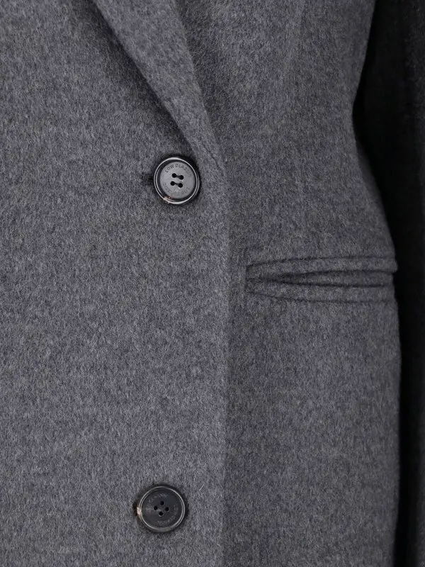 LOW CLASSIC Double-breasted Wool And Cashmere Coat