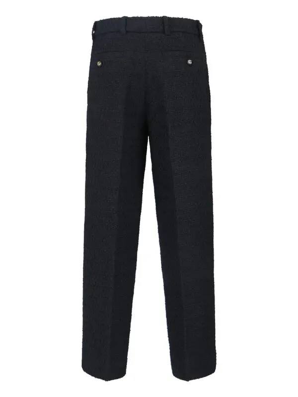 Gucci Tweed Straight Leg Trousers