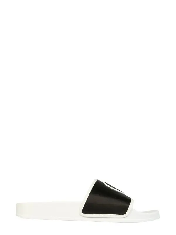 GIUSEPPE ZANOTTI Rubber Slide Sandals - Black