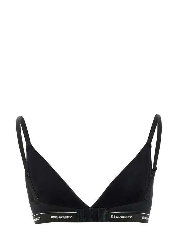 Dsquared2 Bra With Logo - Black