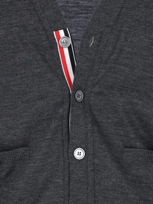 Thom Browne 4-bar Merino Wool Cardigan