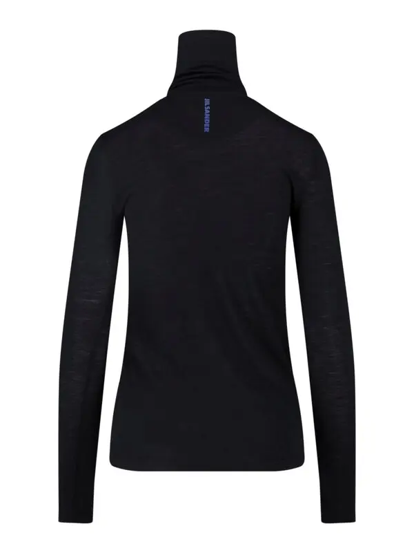 JIL SANDER High Neck Zip Sweater
