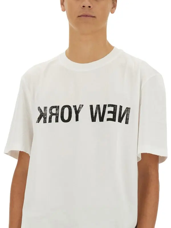 Helmut Lang T-shirt With Logo - White